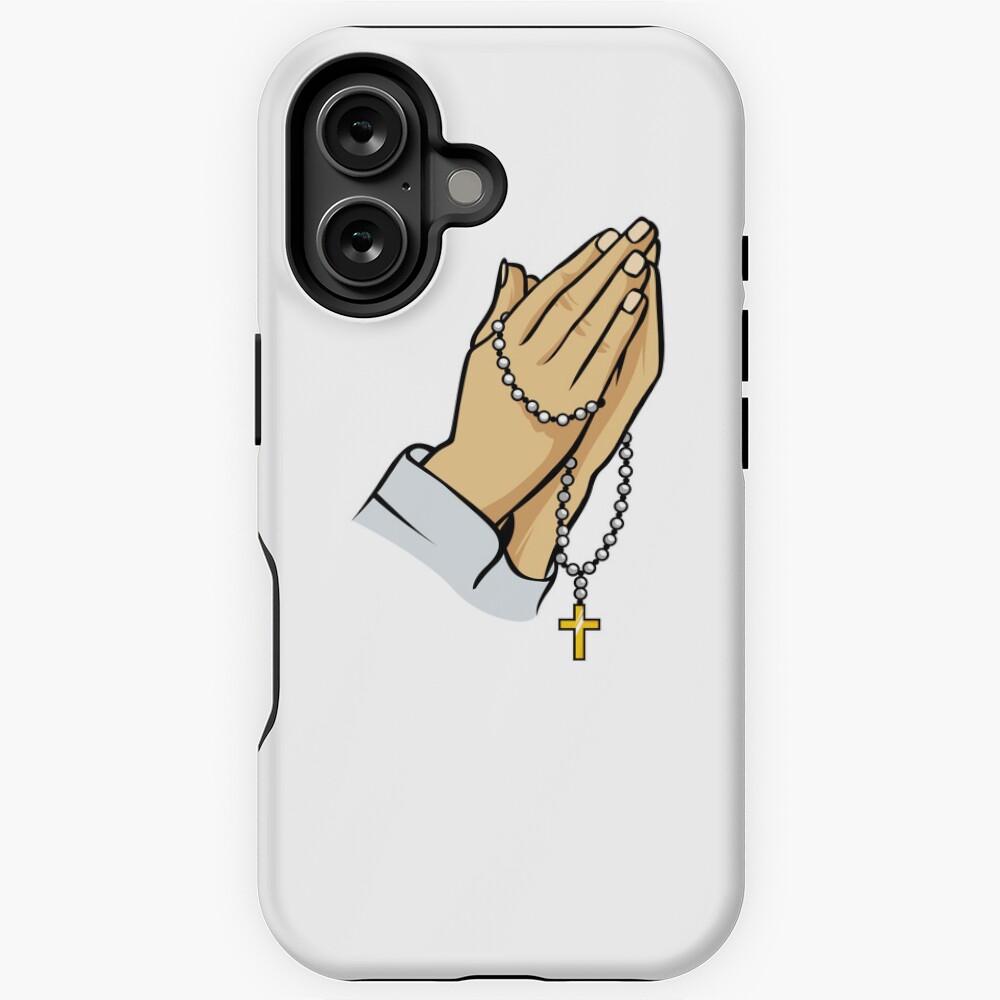 "PRAYING HANDS WITH ROSARY. A Christian gift Ideas" Sticker for Sale by ...