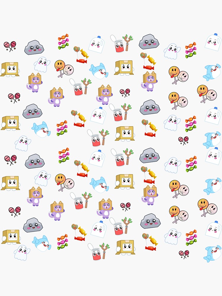 "cute lankybox collection - lankybox" Sticker for Sale by Odenex ...