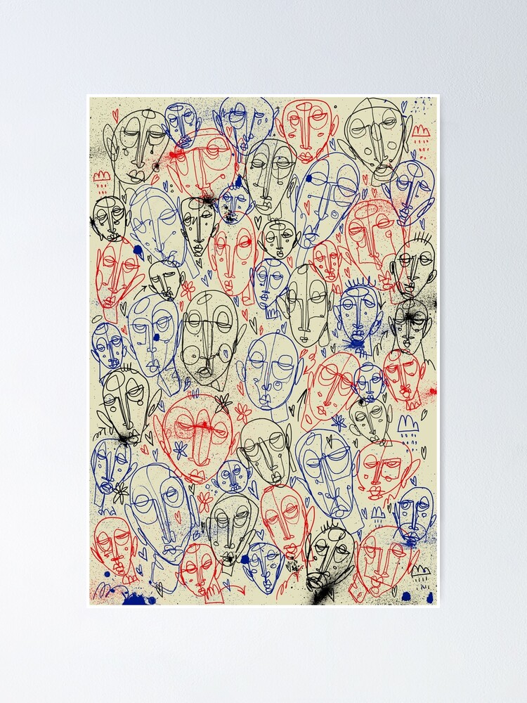 "Crowded Places" Poster for Sale by CROWN-SYNDROME | Redbubble
