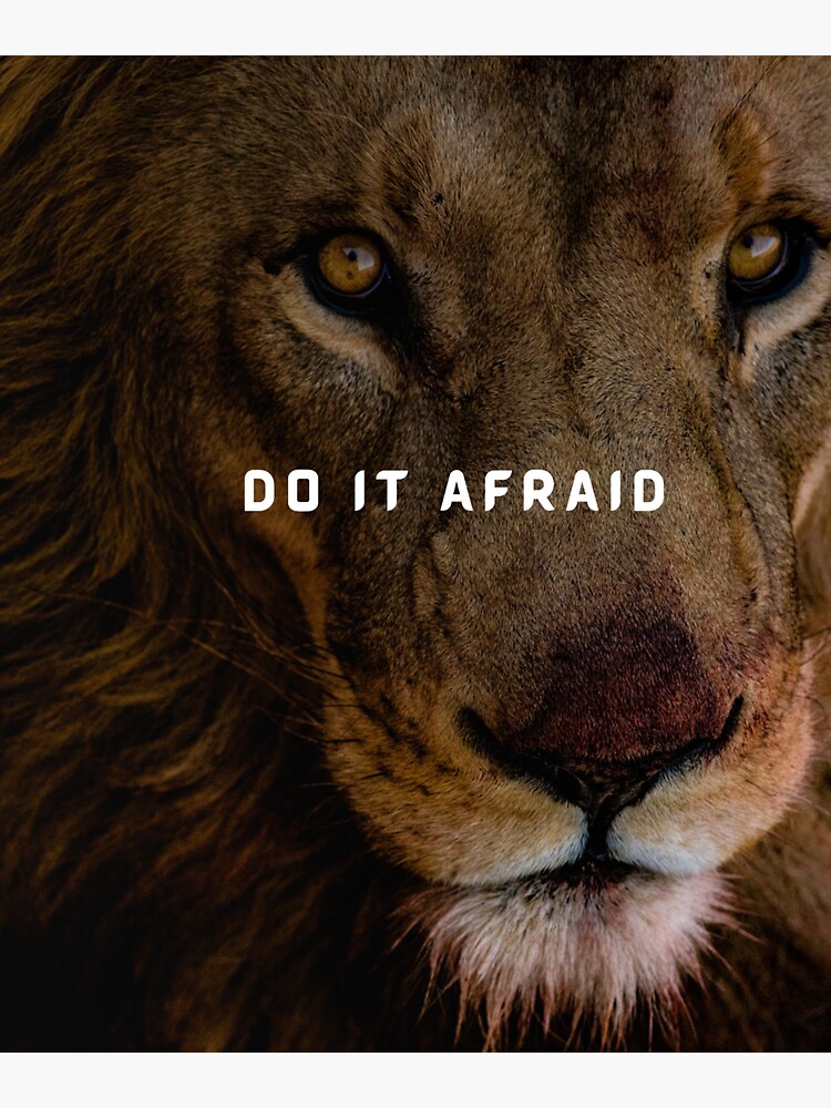 "DO IT AFRAID" Sticker for Sale by abundantlife10 | Redbubble