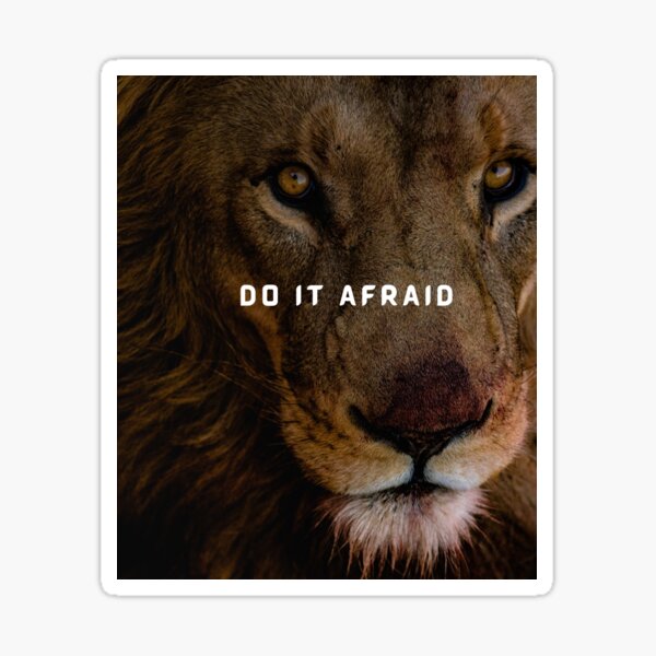 "DO IT AFRAID" Sticker for Sale by abundantlife10 | Redbubble