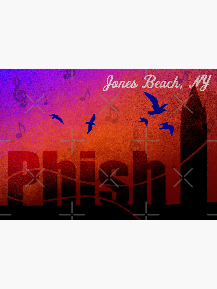 "Phish Jones Beach 2022 Sticker" Sticker for Sale by BohoJJ | Redbubble