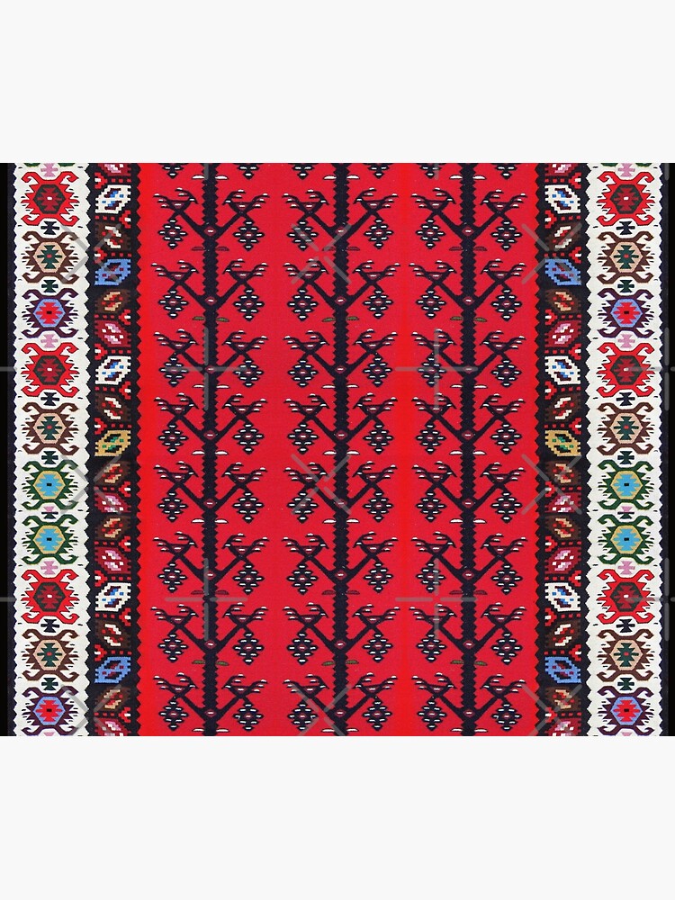 "Boho Kilim Ethnic Tribal Pattern. Symbol of Prosperity and Love" Throw ...