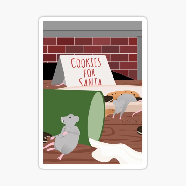 "If You Give A Mouse A Christmas Cookie..." Sticker for Sale by ...