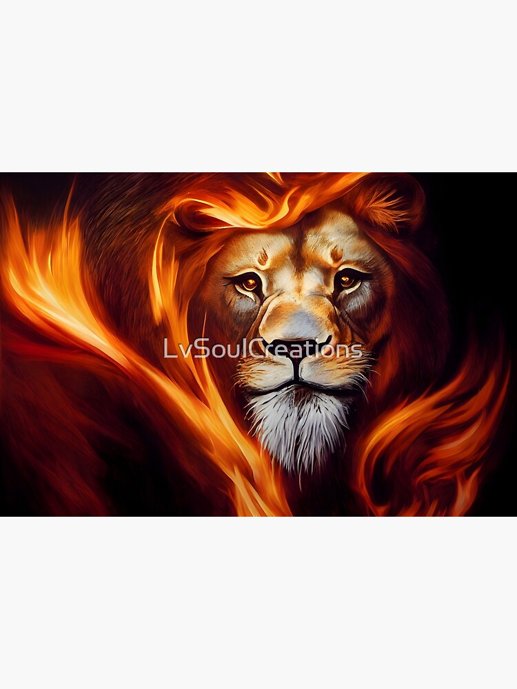 "The Sacred Lion of One's Inner Fire - spiritual art spiritual artwork ...