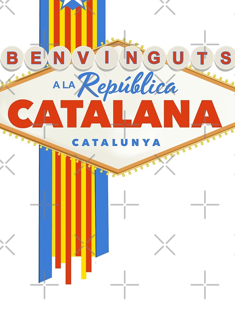 "BENVINGUTS TO THE CATALAN REPUBLIC - SIGN - CATALUNYA" Drawstring Bag ...