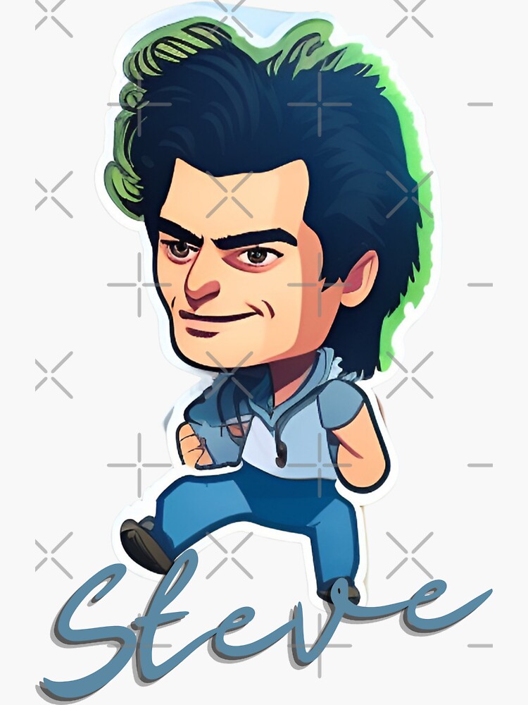 "stranger things steve, stranger things stickers" Sticker for Sale by ...
