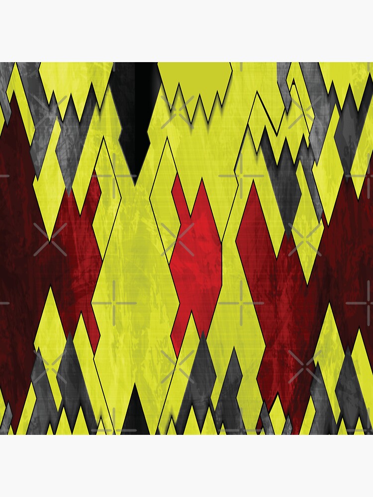 "Abstract Graphic Triangle Shapes 90's Edgy Funky Print All Over Print ...