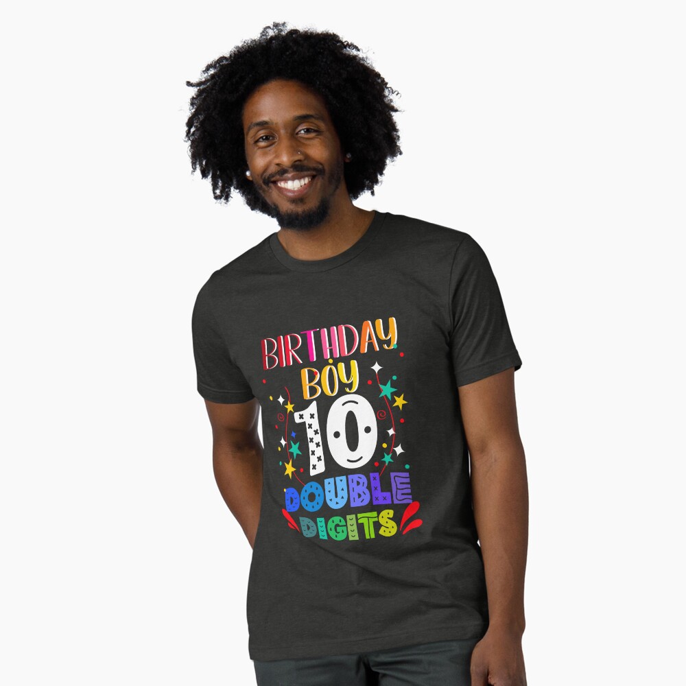 "Birthday Boy 10 Double Digits, Birthday 10th, Happy Birthday 10 Years ...