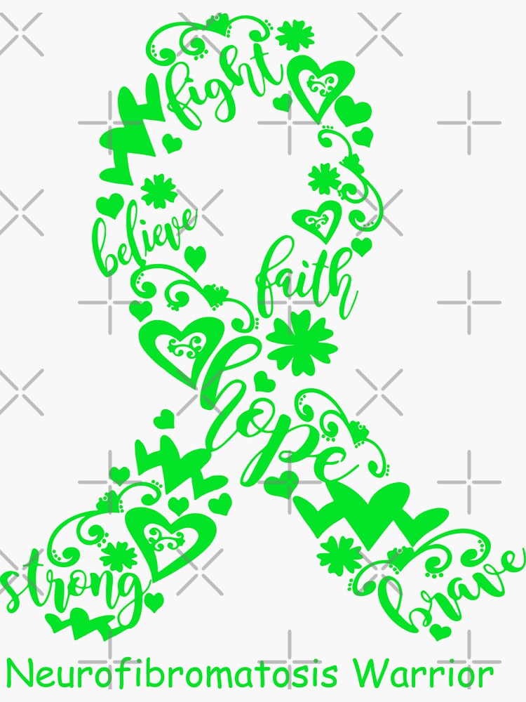 "Neurofibromatosis Warrior - Neurofibromatosis Ribbon Strong Hope ...