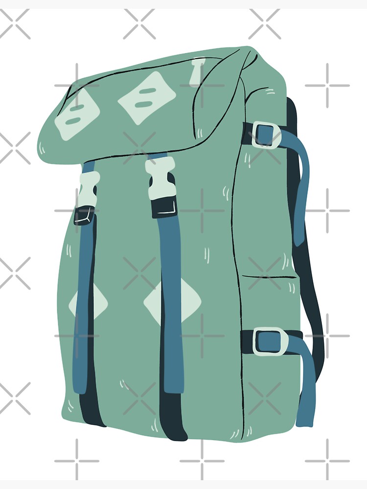"Trip BackPack" Sticker for Sale by rozar-nv | Redbubble