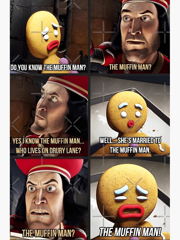 "Do you know the muffin man?" Poster for Sale by fishermennation ...