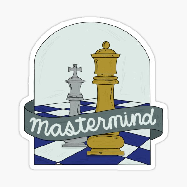 "Mastermind" Sticker for Sale by lookingforluiza | Redbubble