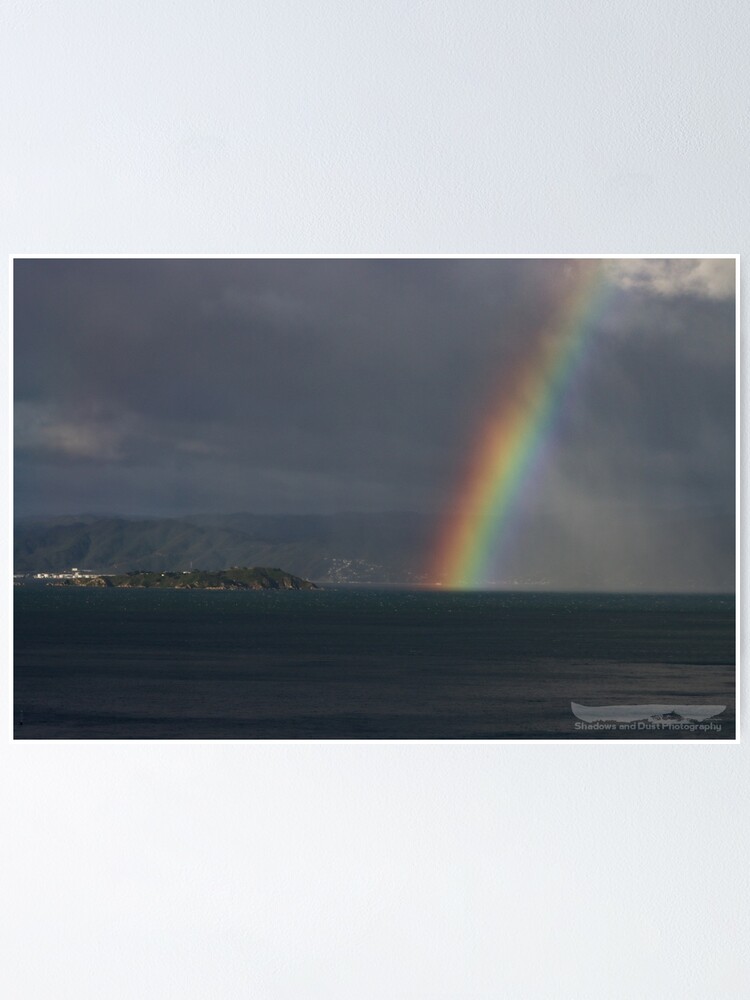 "Rainbow over the harbour" Poster for Sale by shadowsanddust | Redbubble