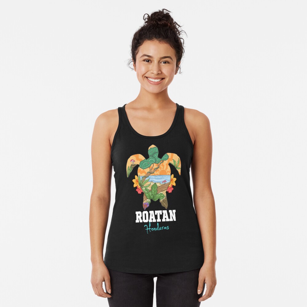 "Roatan Bay Islands Honduras Turtle Souvenir" Sticker for Sale by ...