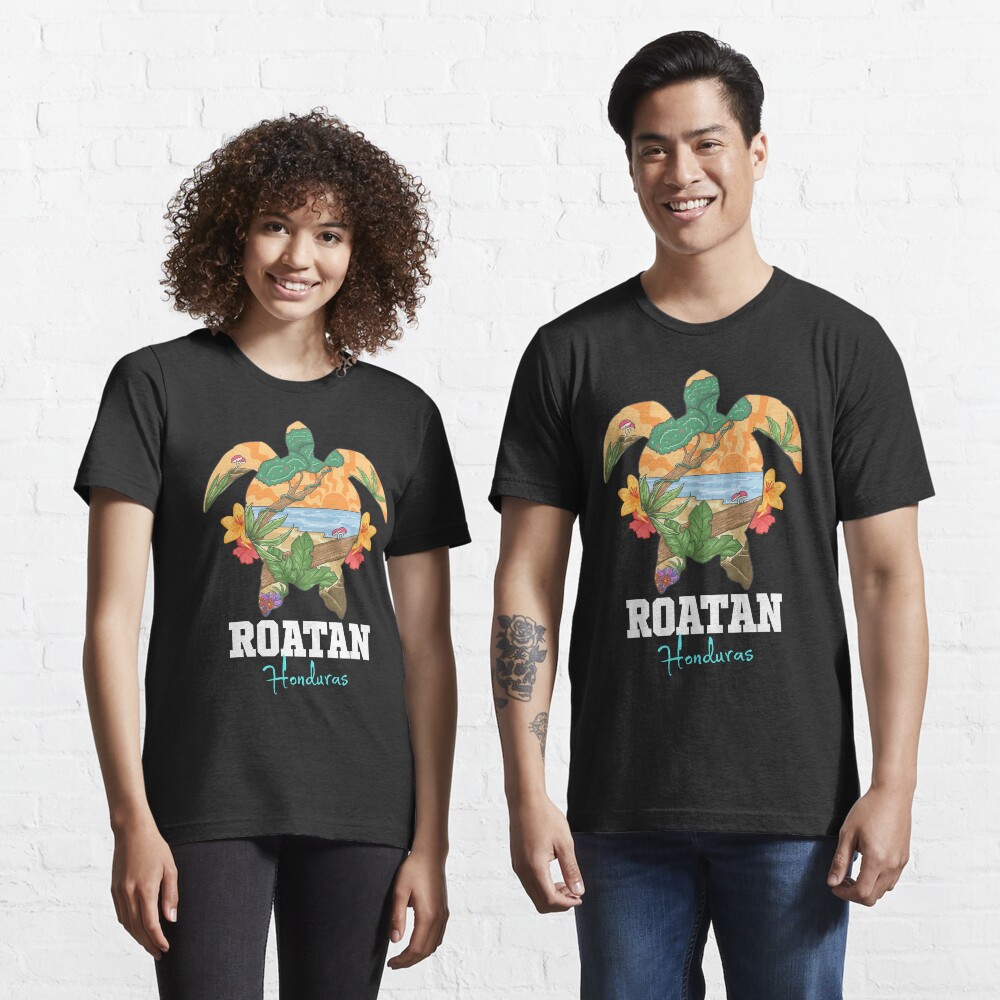 "Roatan Bay Islands Honduras Turtle Souvenir" Sticker for Sale by ...