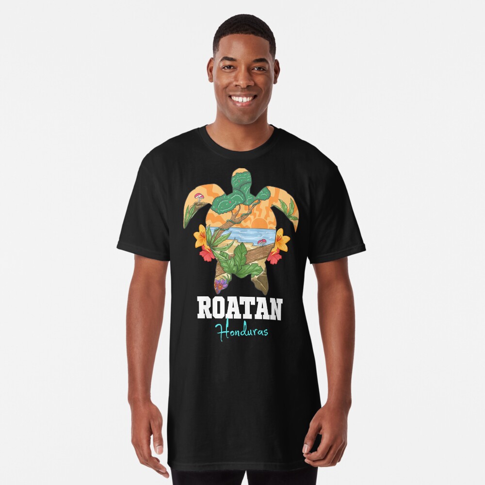 "Roatan Bay Islands Honduras Turtle Souvenir" Sticker for Sale by ...
