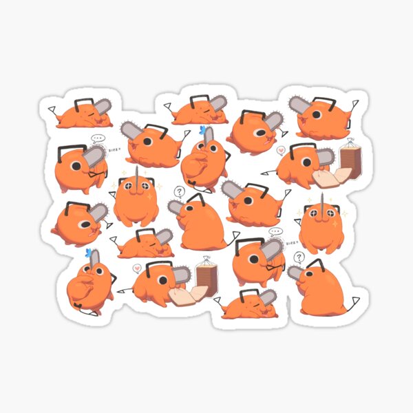 "chainsaw-man / pochita" Sticker for Sale by durkza | Redbubble
