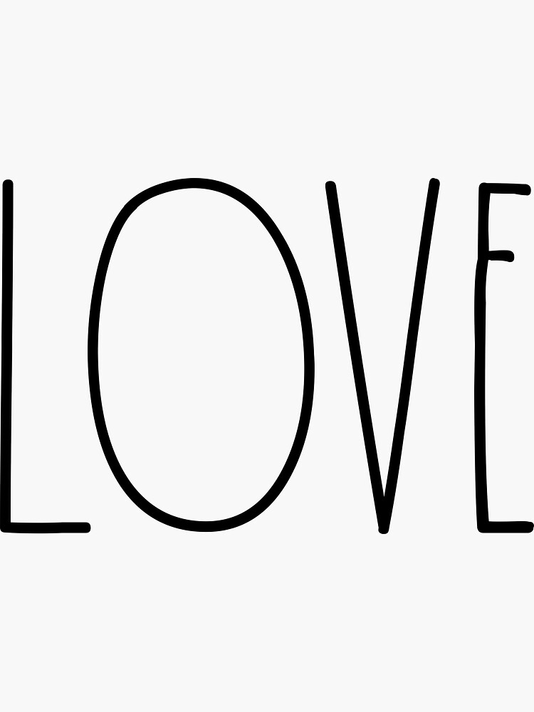 "Love Rae Dunn Inspired Farmhouse" Sticker for Sale by FineElephant ...