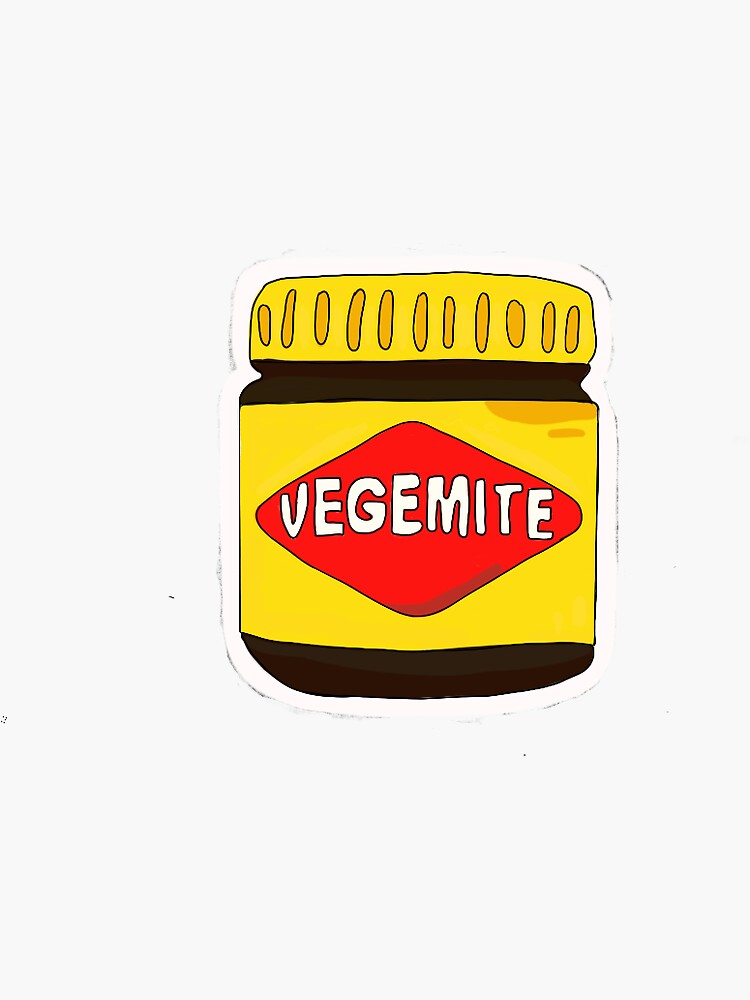 "Cute Vegemite " Sticker for Sale by Sophglezost | Redbubble