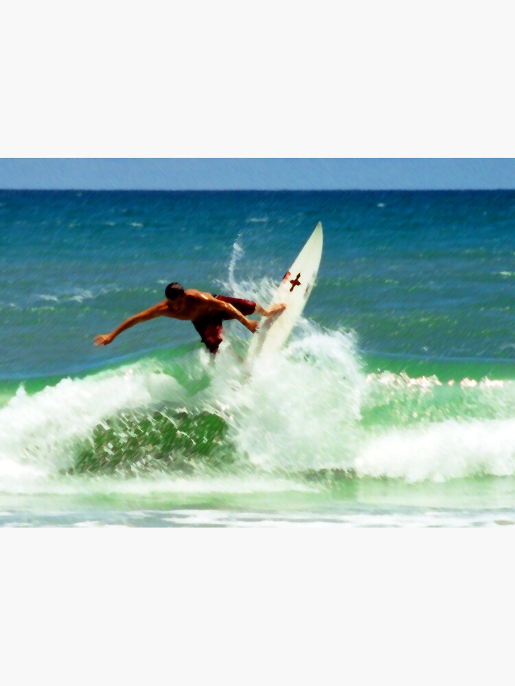 "The Surfer - Fine Art Graphic - " Sticker for Sale by SkyArt2022 ...