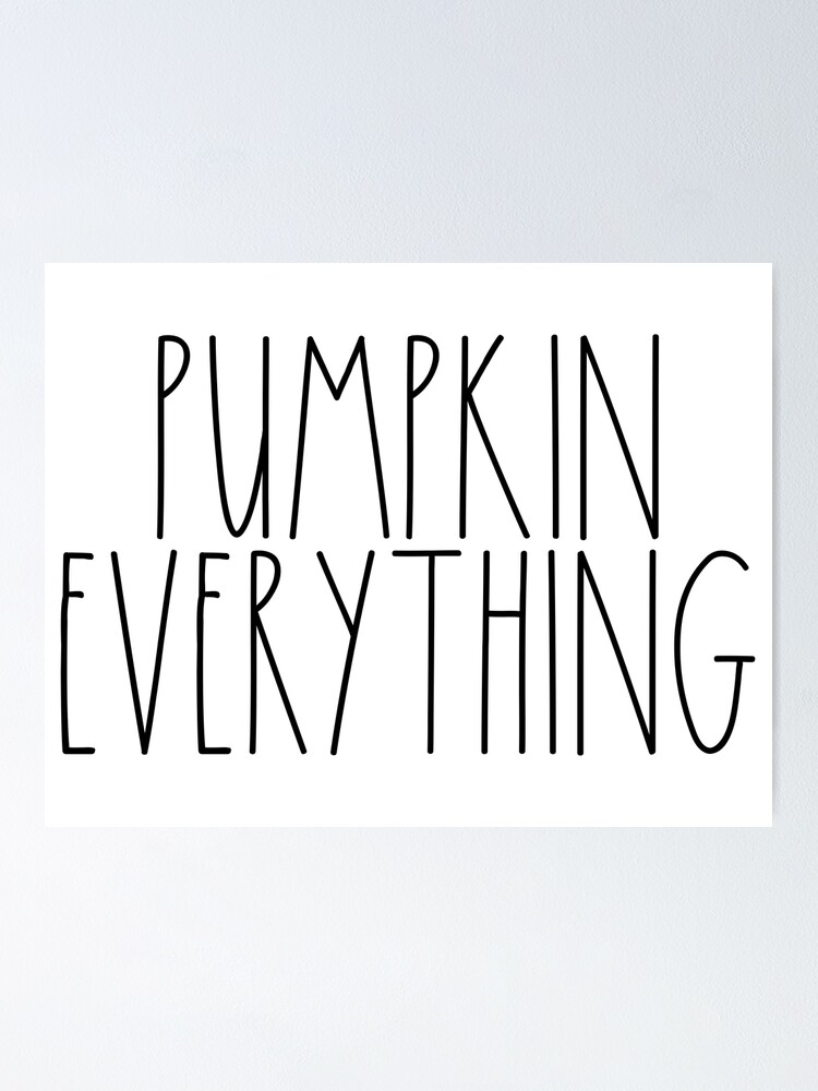 "Pumpkin Everything Rae Dunn Inspired Farmhouse" Poster for Sale by ...