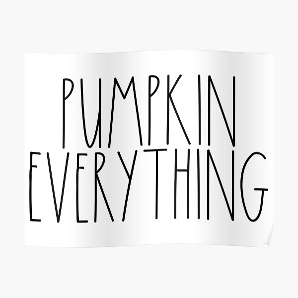 "Pumpkin Everything Rae Dunn Inspired Farmhouse" Poster for Sale by ...