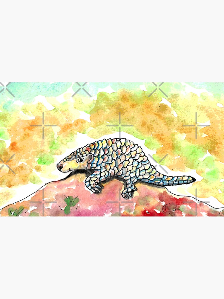 "Cute Pangolin Painting" Sticker for Sale by kirstensneath1 | Redbubble