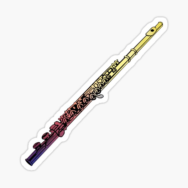 "Flute " Sticker for Sale by Love-of-Fashion | Redbubble