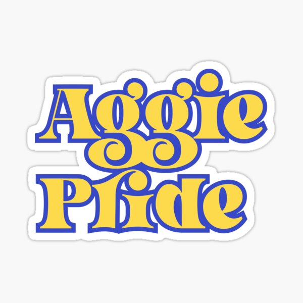 "Aggie Pride" Sticker for Sale by brittanyjrf | Redbubble