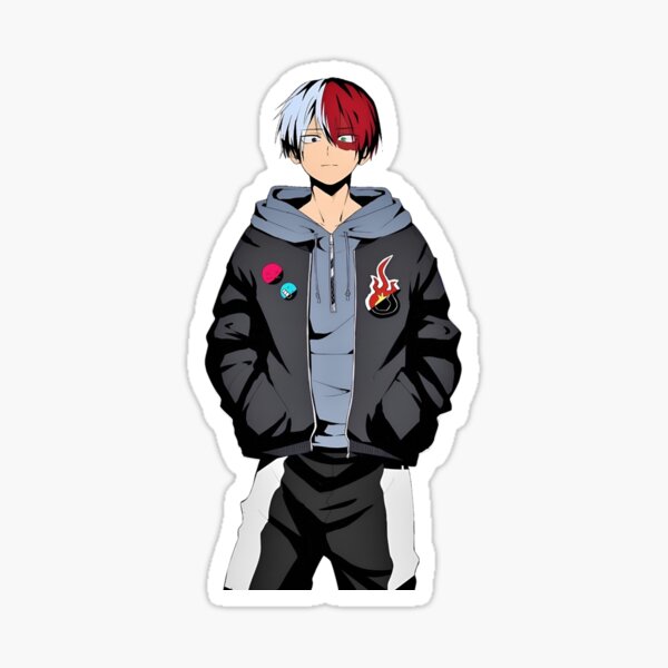 "shoto todoroki" Sticker for Sale by Thebestindesign | Redbubble