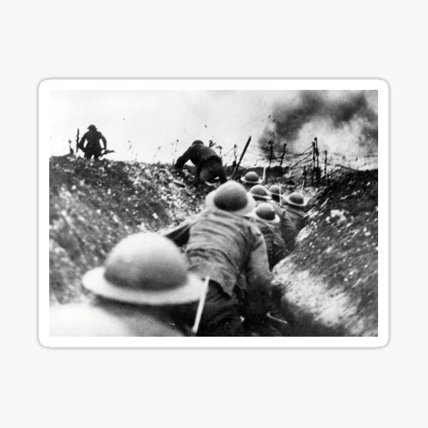 "WW1 Trench Warfare Battle of the Somme" Sticker for Sale by ...