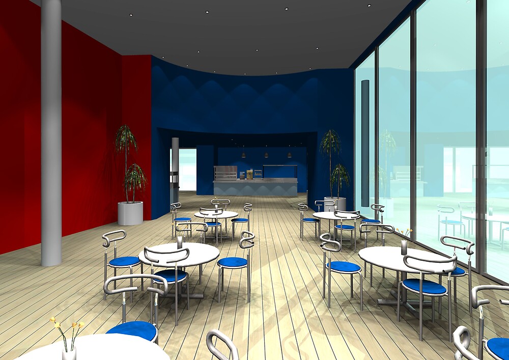 "ArchiCAD Render- Office Design- Restaurant" by benni6634 | Redbubble