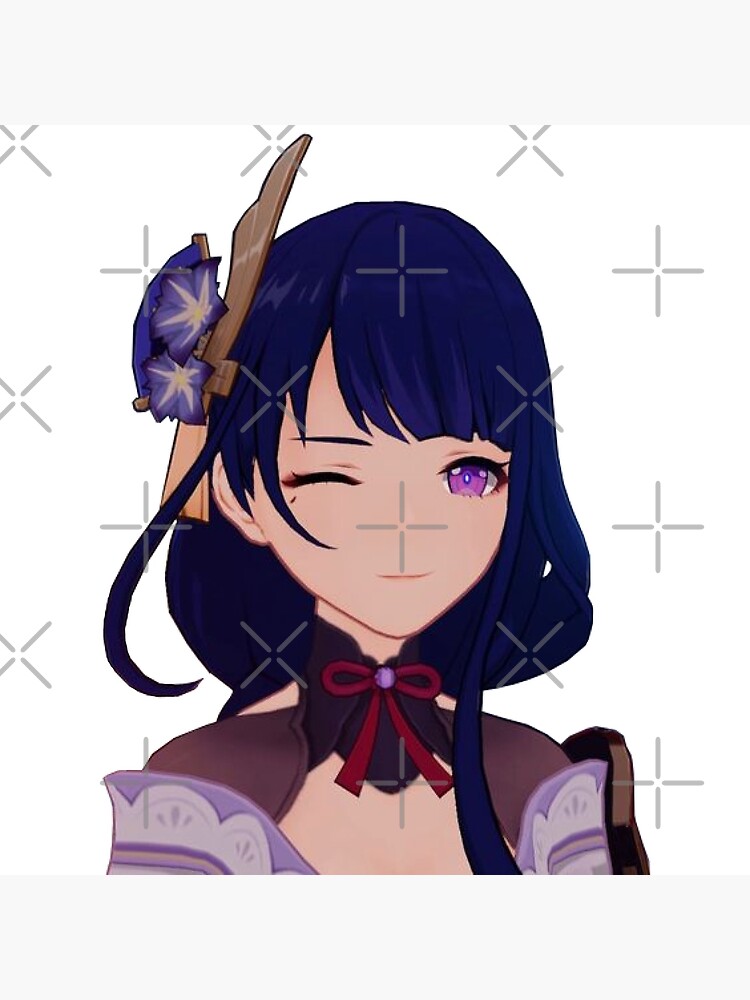 "Baal Raiden Shogun wink" Poster for Sale by inainart | Redbubble