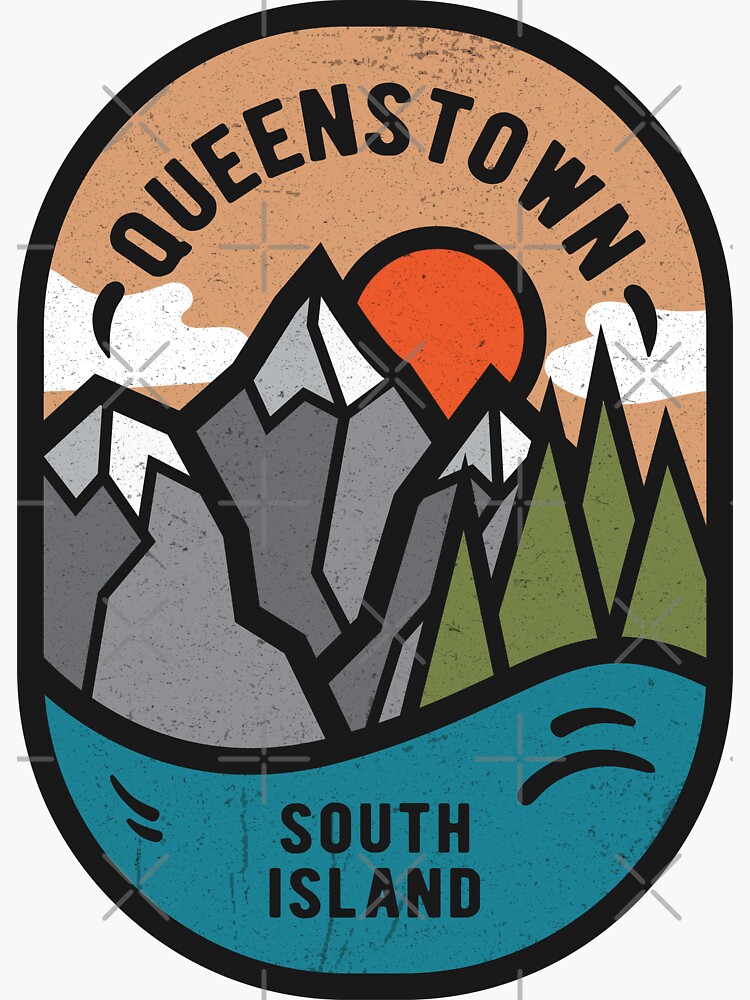 "Queenstown, South Island" Sticker for Sale by Elhafdaoui | Redbubble