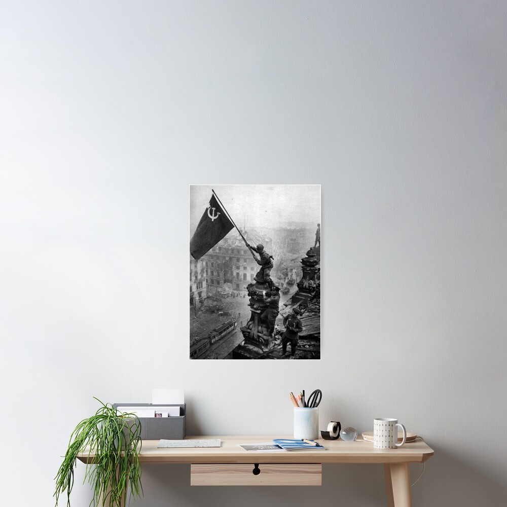 "Battle of Berlin Soviet Flag WW2 GPW" Poster for Sale by ...
