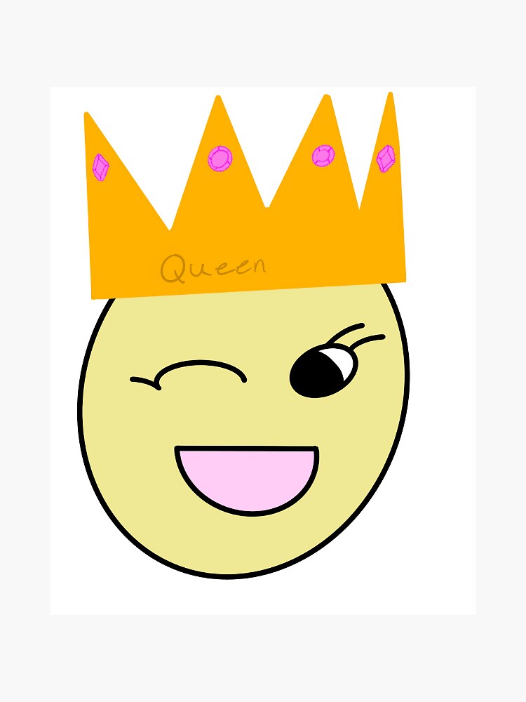 "Winky face with crown " Sticker for Sale by LCs-ART | Redbubble