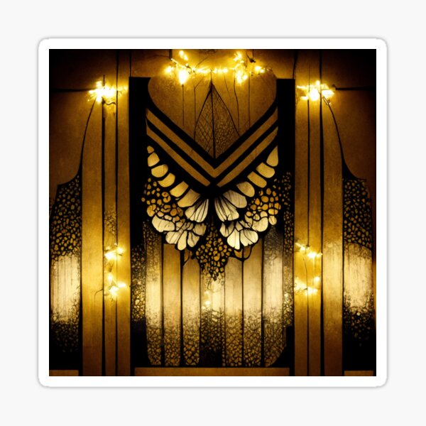 "Gatsby's Party III" Sticker for Sale by RoseAesthetic | Redbubble
