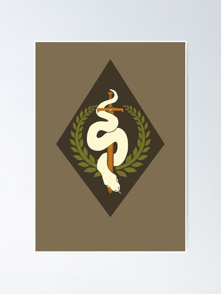 "Snake Sigil diamond background " Poster for Sale by Skadi-Designs ...
