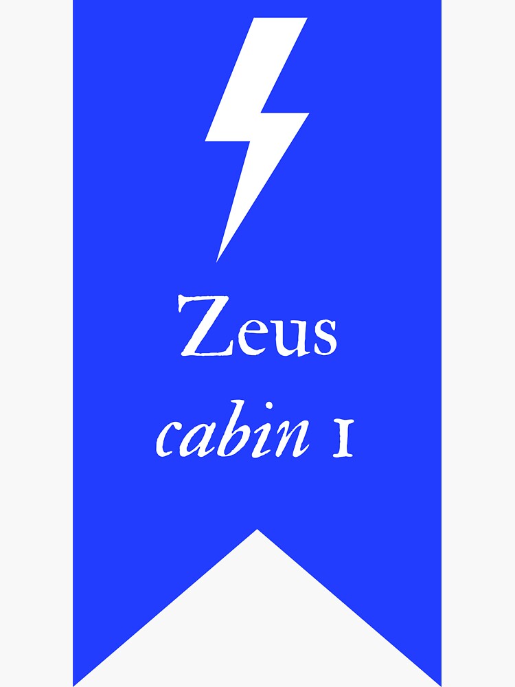 "Zeus banner " Sticker for Sale by broadwaygirl142 | Redbubble