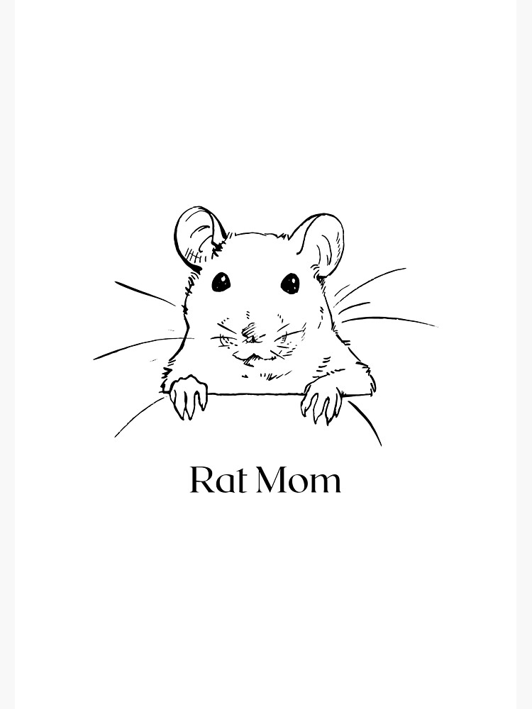 "Rat Mom" Sticker for Sale by raventuesday | Redbubble