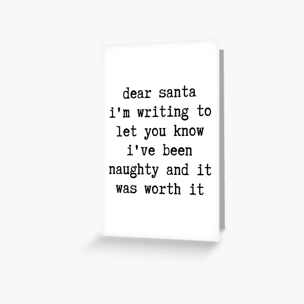 "Christmas Humor. Rude, Offensive, Inappropriate Christmas Card. Dear ...