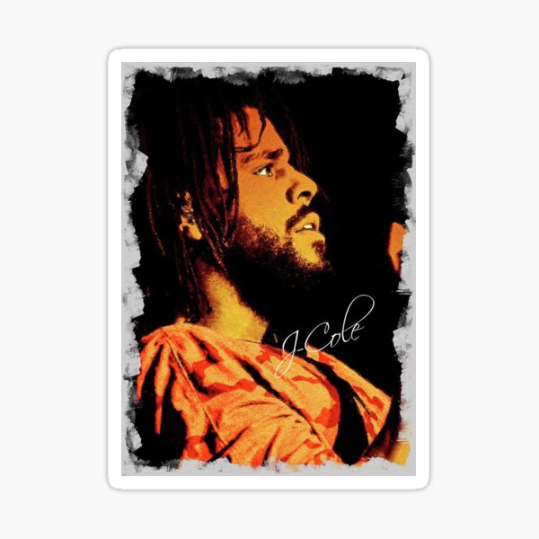 "j cole" Sticker for Sale by prifix-design | Redbubble