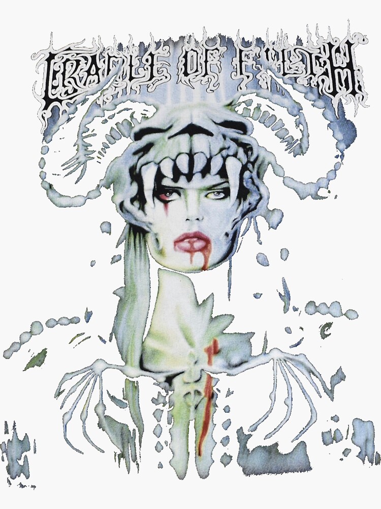 "Cradle of filth" Sticker for Sale by Neonic964 | Redbubble