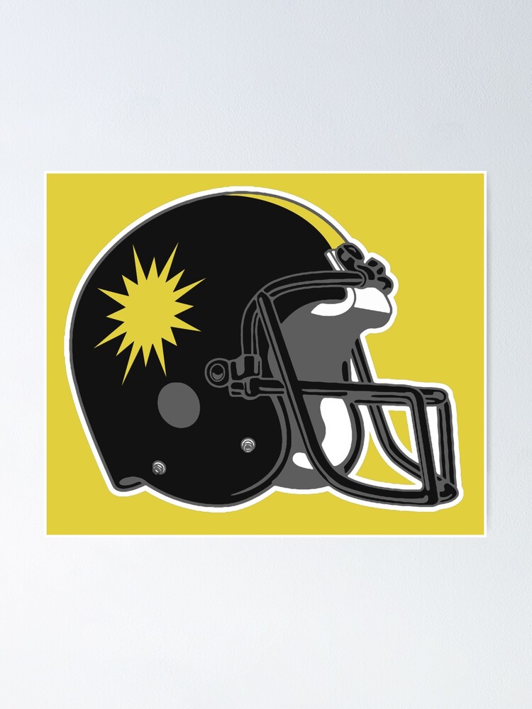 "USFL Gold Helmet [Defunct]" Poster for Sale by Slick-Reynolds | Redbubble