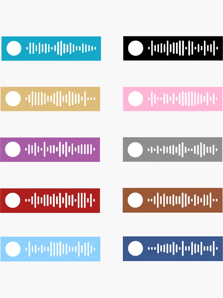 "taylor swift spotify codes" Sticker for Sale by centimillimeter ...