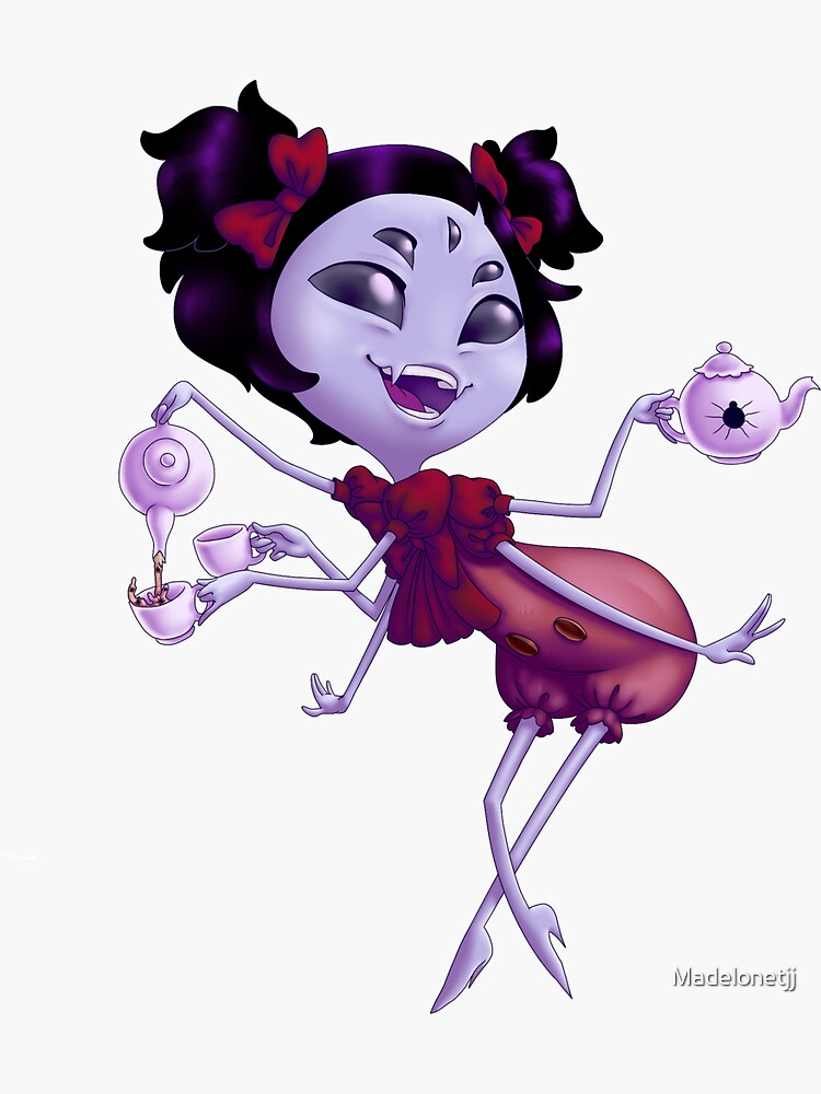 "Muffet - Undertale" Sticker by Madelonetjj | Redbubble