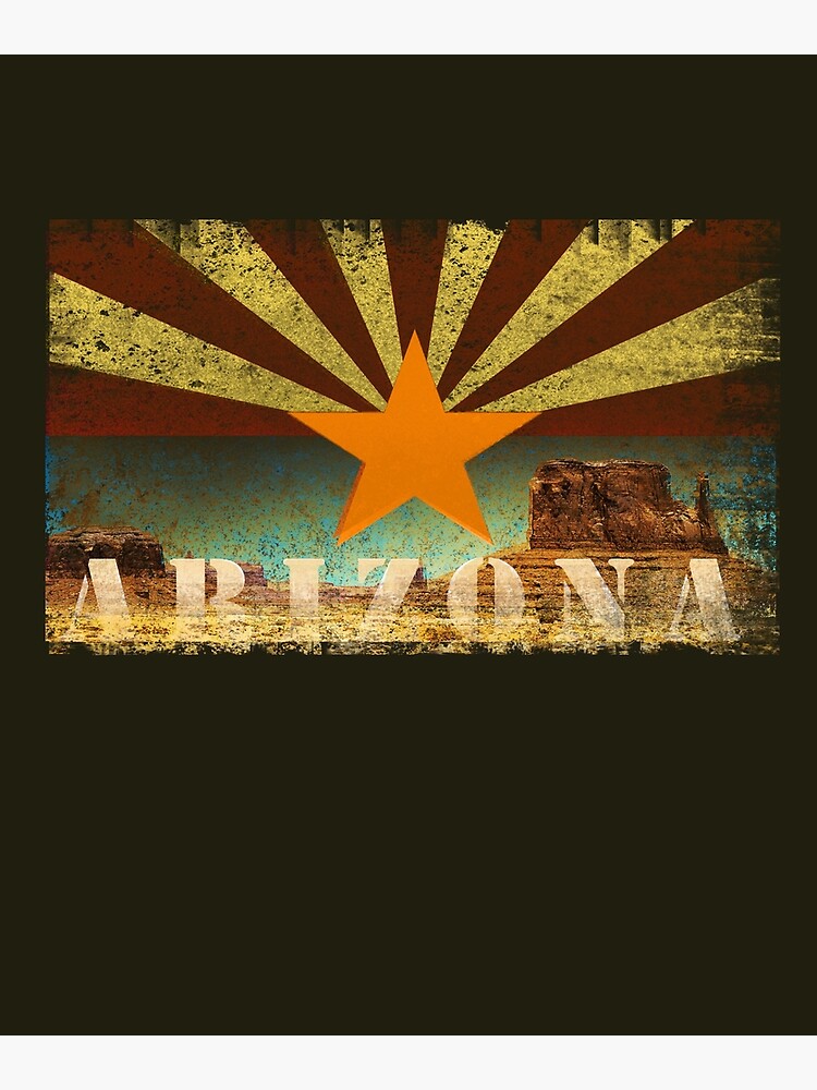 "Arizona, Grand Canyon - Distressed Flag" Poster by STYLESYNDIKAT ...