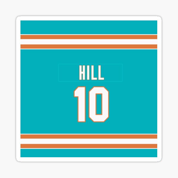 "Tyreek Hill Jersey Artwork" Sticker for Sale by Kciar15 | Redbubble