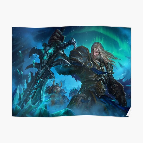 "Arthas Wallpaper" Poster for Sale by STICKERSAUCE | Redbubble